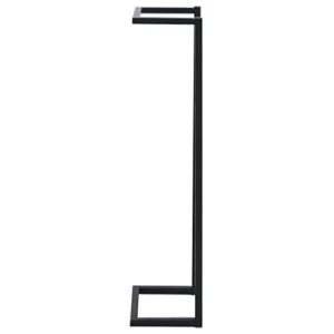 Bathroom Wall Towel Rack Iron Organization Bath Holder for Folded Large Washcloths, Storage Mounted Mount Rolled Towels, Black, 9.8x7.9x37.4inch (1193267111DGMI6PZ)