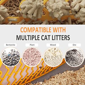 Self-Cleaning Cat Litter Box, Automatic Cat Litter Box PETCADO 24H for No Scooping with APP Control, Odor Removal, Safe Lock, Litter Mat, Quiet for Multiple Cats and All Kinds of Clumping Cat Litter