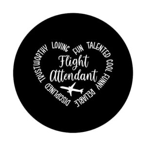 Flight Attendant PopSockets Swappable PopGrip