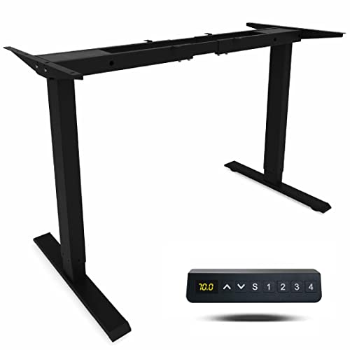 ESpefy Dual Motor Standing Desk Frame- Heavy Duty Electric Desk Frame Legs, Adjustable Desk Frame, Sit Stand Desk Frame for 43''-70'' Desktop, Home& Office DIY Workstation