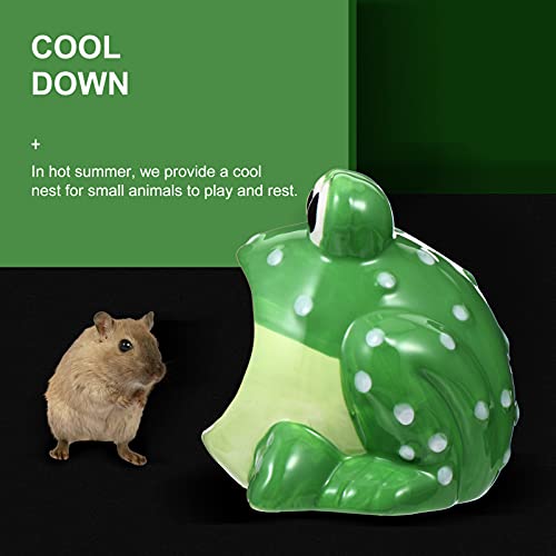 Ceramic Small Pet Hideout Ceramic Hamster House hamster hideouts hamster bed gerbil house Cool Bed: Small Chinchilla Hut Hideout