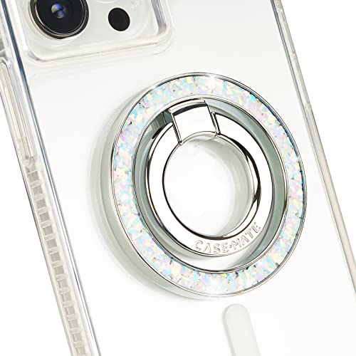 Case-Mate Magnetic Phone Grip & Phone Ring Holder - Magnetic iPhone Holder - Removable MagSafe iPhone Accessories - Rotatable Kickstand for iPhone 14 Pro Max/ 13 Pro Max/ 12 Pro Max - Twinkle Diamond