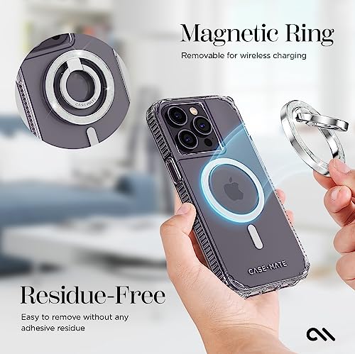 Case-Mate Magnetic Phone Grip & Phone Ring Holder - Magnetic iPhone Holder - Removable MagSafe iPhone Accessories - Rotatable Kickstand for iPhone 14 Pro Max/ 13 Pro Max/ 12 Pro Max - Twinkle Diamond