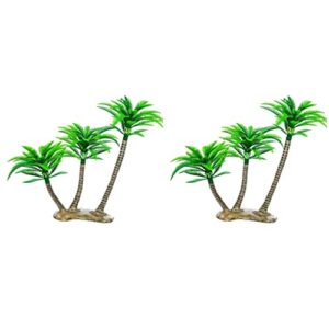 bestoyard home decor decoraciones para salas de casa 2 pack palm model artificial aquarium tree artificial aquarium plants fish tank tree tree mini artificial home decor artificial plants