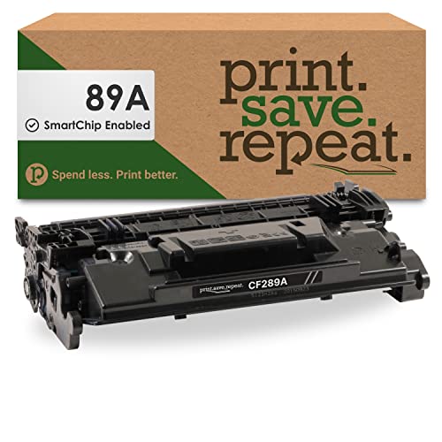 Print.Save.Repeat. HP CF289A (89A) Toner Cartridge with SmartChip for Laserjet Enterprise M507, Laserjet Enterprise Flow MFP M528, Laserjet Enterprise MFP M528 [5,000 Pages]