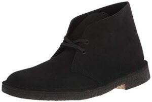 clarks men's desert chukka boot, black suede 1, 8