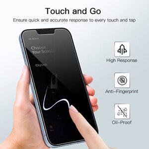 JETech Privacy Screen Protector for iPhone 14 6.1-Inch (NOT FOR iPhone 14 Plus 6.7-Inch), Anti Spy Tempered Glass Film, 2-Pack