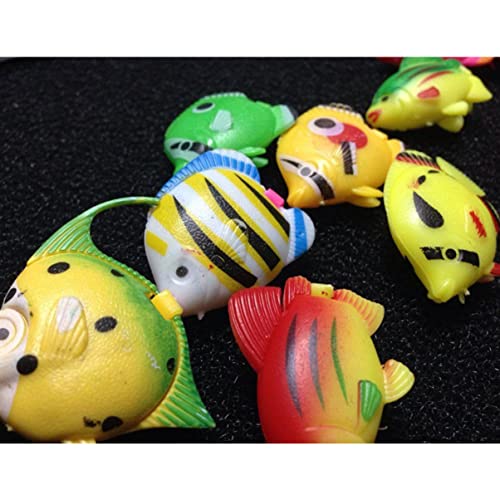 BESTOYARD Ocean Decor Miniature Toys 50 pcs Fish Aquarium Rubber Squirting Fish Artificial Plastic Fish sea Fish Animals Toys Ornament Plastic Fake Ocean Decor Miniature Toys