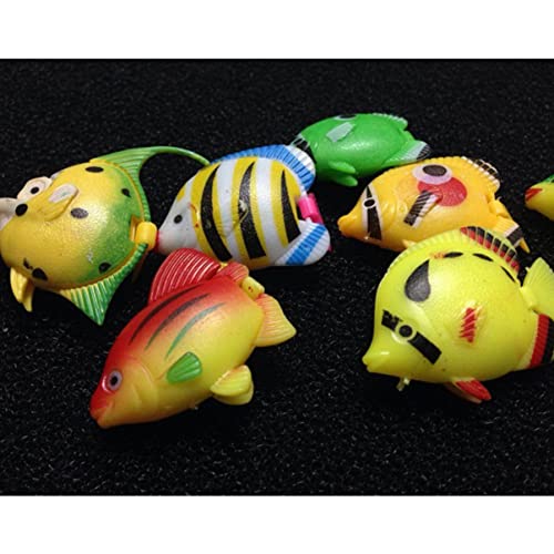 BESTOYARD Ocean Decor Miniature Toys 50 pcs Fish Aquarium Rubber Squirting Fish Artificial Plastic Fish sea Fish Animals Toys Ornament Plastic Fake Ocean Decor Miniature Toys