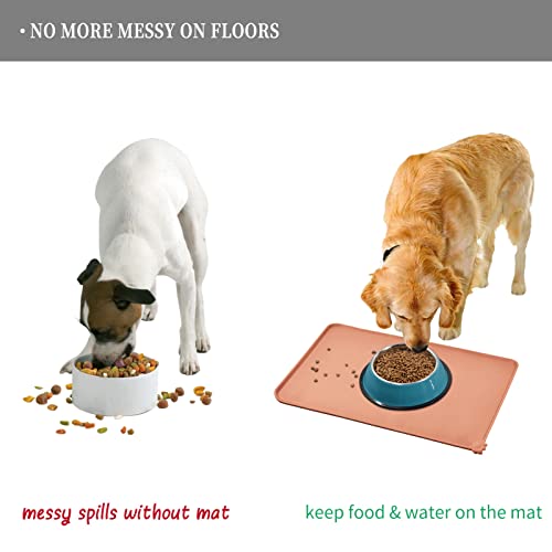 Reopet Silicone Dog Cat Bowl Mat Non-Stick Food Pad Water Cushion Waterproof - Multiple Colors, Sizes & Purposes