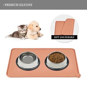 Reopet Silicone Dog Cat Bowl Mat Non-Stick Food Pad Water Cushion Waterproof - Multiple Colors, Sizes & Purposes