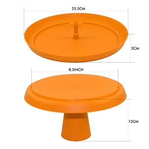 Enjoy Myself 7-Piece Set of Colorful Cake Stands, Versatile Dessert Plates and Fruit Platters, Cupcake Display Serving Tray for Any Occasion