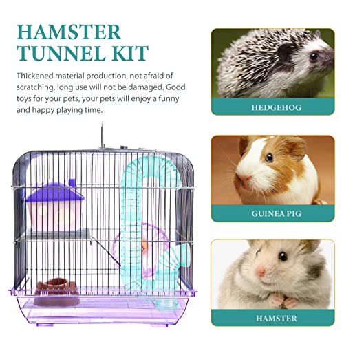 Hamster Bed Hamster Tubes Set, Hamster Tunnel Hamster Tubes and Tunnels Hamster cage Tubes Hamster Tunnels for Small Animal Hideout