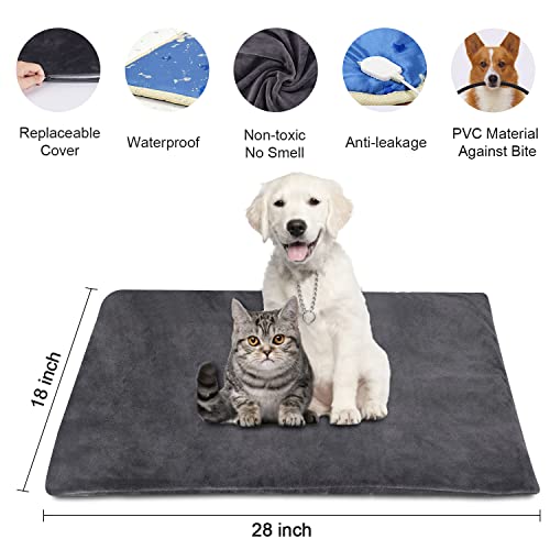 ENJOY PET Dog Heating Pad, Pet Heating Pad with 12 Level Timer and Temperature, Indoor Pet Heating Pads for Cats Dogs with Chew Resistant Cord, Long-Time Working Electric Pet Heated Mat