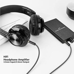 LVY Headphone AmplifierAudio Volume Adjustment Amp, 3.5mm Audio Headphone Amplifier Compatible Laptop/MP3/MP4/Phones/Computer and Various (AA015 Headphone Amplifier)