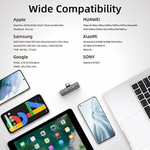 USB C to 3.5mm Audio Headphone Adapter and Charger, 2 in 1 USB C Headphone Jack HiFi DAC with 27W Fast Charging Dongle Adapter Compatible with Galaxy S23 Ultra/S22+/A53/Note 20, Pixel 7/7Pro/6/6Pro/5