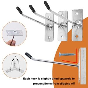 20pcs Wall Mounted Hook Home Storage Organizer Hanger for Coat Bag Hat Heavy Duty Coat Hook Hanger Wall Mount Hook Garage Hooks Tool for Garage Shop Retail Office Kitchen Store Display (4 inch)