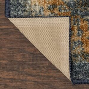 Maples Rugs Ava Traditional Tapestry Kitchen Rugs Non Skid Accent Area Carpet [Made in USA], Persian Gold, 1'8 x 2'10