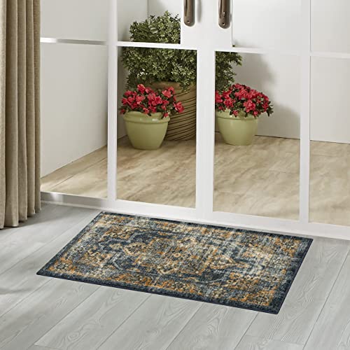 Maples Rugs Ava Traditional Tapestry Kitchen Rugs Non Skid Accent Area Carpet [Made in USA], Persian Gold, 1'8 x 2'10