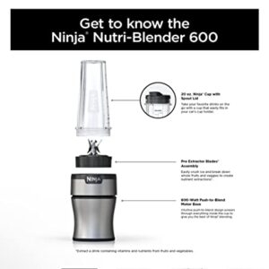 Ninja® Nutri-Blender BN300WM 600-Watt Personal Blender, 1 Dishwasher-Safe To-Go Cup