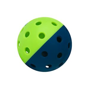 PCKL Optic Speed Pickleball Balls | Indoor & Outdoor | 4 Pack of Balls | Built to USAPA Specifications (Outdoor Duotone Navy/Neon Green)