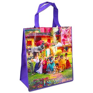 Beach Kids Encanto Tote Bag - Bundle with 2 Pc Encanto Tote Bags Medium/Large, Stickers, More (Disney Encanto Party Favors Bags)