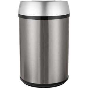 Hanover 12-Liter / 3.1-Gallon Stainless Steel 12 Liter-3.1 Gallon Home and Kitchen | Fingerprint Smudge Resistant | Soft Close | Sensor Lid, 12L Trash Can 3