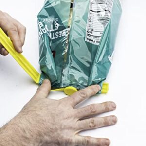 Jokari Air Removing Bag Clips 2 Pack. Keep Chips, Cereal Bread or Snacks Fresh and Crisp Longer. The Easy Way to Seal Bags and Remove Air to Keep Food Fresh and From Getting Stale or Losing Crunch