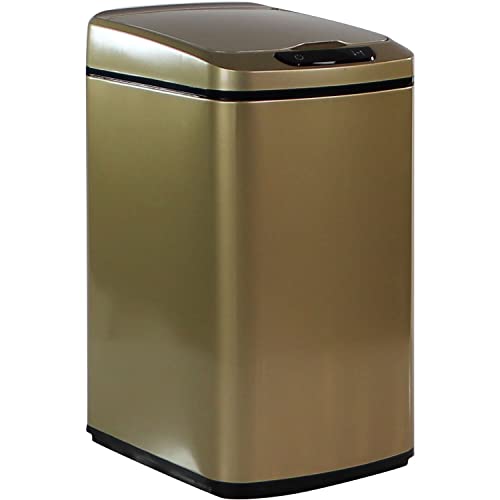 Hanover Gold 9-Liter / 2.3-Gallon Trash Can with Sensor Lid