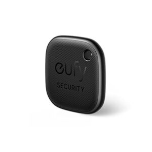 eufy security by anker smarttrack link (black, 1-pack), android not supported, works with apple find my (ios only), key finder, bluetooth tracker for earbuds and luggage, phone finder, water resistant