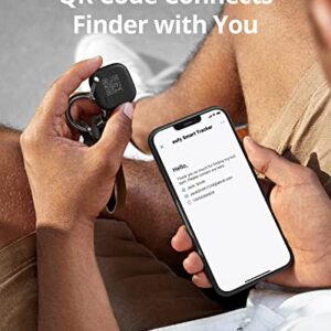 eufy Security by Anker SmartTrack Link (Black, 1-Pack), Android not Supported, Works with Apple Find My (iOS only), Key Finder, Bluetooth Tracker for Earbuds and Luggage, Phone Finder, Water Resistant