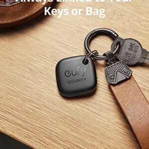 eufy Security by Anker SmartTrack Link (Black, 1-Pack), Android not Supported, Works with Apple Find My (iOS only), Key Finder, Bluetooth Tracker for Earbuds and Luggage, Phone Finder, Water Resistant