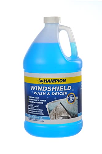 CPDI Champion Windshield Washer Fluid and Deicer for Ice, Frost, and Road Grime, Powerful Streak-Free Shine, All-Weather Year-Round Protection