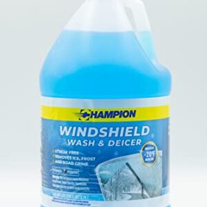 CPDI Champion Windshield Washer Fluid and Deicer for Ice, Frost, and Road Grime, Powerful Streak-Free Shine, All-Weather Year-Round Protection