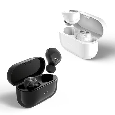 Lotus T1 True Wireless Bluetooth Earbuds with Microphone - in-Ear Bluetooth Headset Premium Sound with Deep Bass (White)