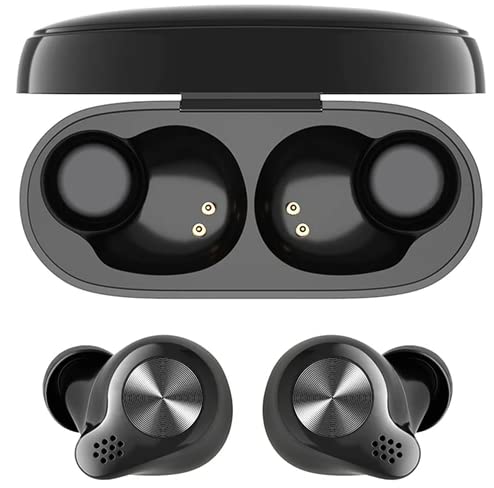 Lotus T1 True Wireless Bluetooth Earbuds with Microphone - in-Ear Bluetooth Headset Premium Sound with Deep Bass (White)