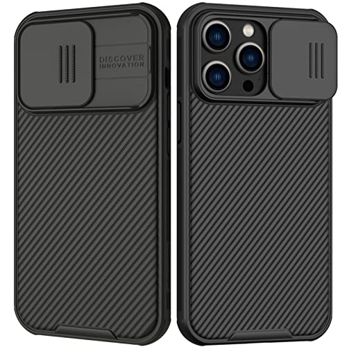 Nillkin for iPhone 14 Pro Max Case with Slide Camera Cover [Lens Protection] CamShield Pro Anti-Scratch & Shockproof Protective Phone Case for iPhone 14 Pro Max 6.7 inch - Black