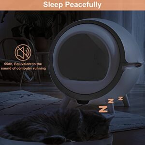 Self Cleaning, DECEMPADS Automatic,Safety Protection Extra Large Cabin Weight Sensor APP Control Timer No Scooping Smart Cat litter box Washable Cleaning Cabin