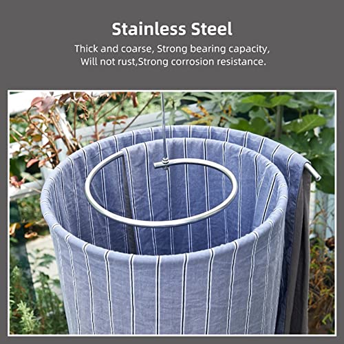 WAIKAS Spiral Sheet Hanger, 304 Stainless Steel, Space Saving Hangers for Sheets Bedspreads Coverlets Mattresses Tablecloths Sofa Covers Blankets Shawls Scarfs Capes (1-Pack)