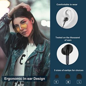 COOYA USB C Headphone Type C Wired Earbuds for Samsung Galaxy S23 S22 Ultra S21 A53 S20 FE Note 20 Flip5 4 DAC HiFi Stereo Headset in-Ear Earphone with Mic for iPad Air 5th Pixel 7 Pro 6a OnePlus 10 9