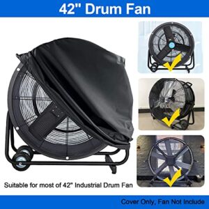 BeSkyer 420D Outdoor Industrial Fan Cover Waterproof Dustproof 42" Fan Cover Protective Cover Fan Accessories Fan Guard Blower Cover