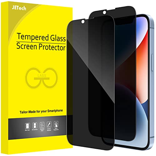 JETech Privacy Full Coverage Screen Protector for iPhone 14 Plus 6.7-Inch (NOT FOR iPhone 14 6.1-Inch), Anti-Spy Tempered Glass Film, Edge to Edge Protection Case-Friendly, 2-Pack