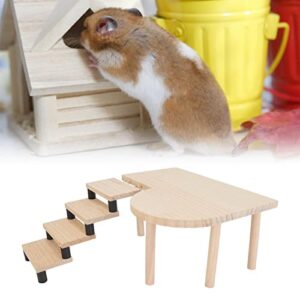 Tnfeeon Hamster Stand Platform Toys Wooden Exercise Toy Pet Landscaping Platform for Hamster Squirrel Gerbil Chinchilla