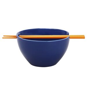 Bioworld Naruto Uzumaki Eating Noodles 20 oz Ramen Bowl With Chopsticks