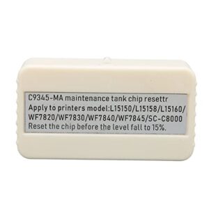 zyyini printer chip resetter, c9345 maintenance tank chip resetter for l15150, l15158, l15168, l15060, for wf7820, wf7830, wf7840, wf7845 and other printer models,waste box ink maintenance tank