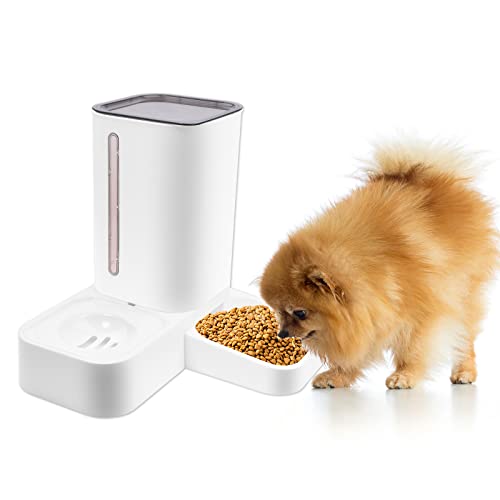 2 in 1 Gravity Cat Food and Water Bowl Set,Automatic Cat Feeder Water Dispenser for Dogs -All-in-One Pet Feeder for Small to Medium Dogs and Cats,Pets