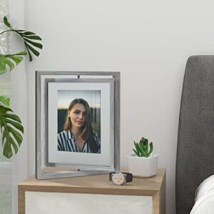 SUMGAR 8x10 𝙋𝙞𝙘𝙩𝙪𝙧𝙚 𝙁𝙧𝙖𝙢𝙚 Gray 𝙍𝙤𝙩𝙖𝙩𝙞𝙣𝙜 Floating Frames Set of 2, Double Sided Picture Frames Wooden Frames for Plants Pressed Flowers Floating Effect Display