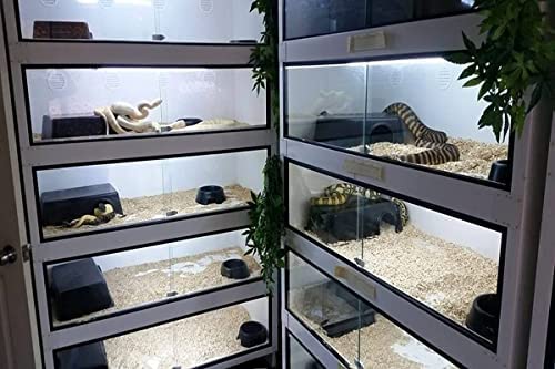 SDZGQPET Amypet Different Size Reptile Use Hide Cave for Snakes,Reptiles, Ball Pythons Durable Material Easy to Clean 10.2 x7.48 x 2.75inch (L)