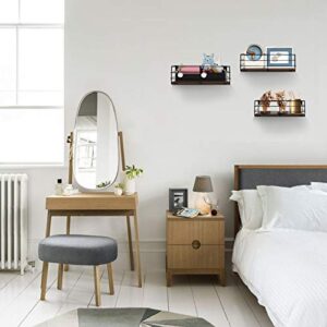 CRUGLA Floating Bathroom Wall Mounted Shelves 5 Sets