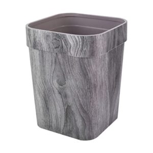 sewacc bathroom wastebasket trash can wastebasket square waste bin plastic trash bin rustic farmhouse style garbage container bin for home kitchen bathroom bedroom office bathroom waste bin